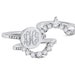 Monogram Ring CZ Sterling Silver Monogram Initial Name Ring - Etsy