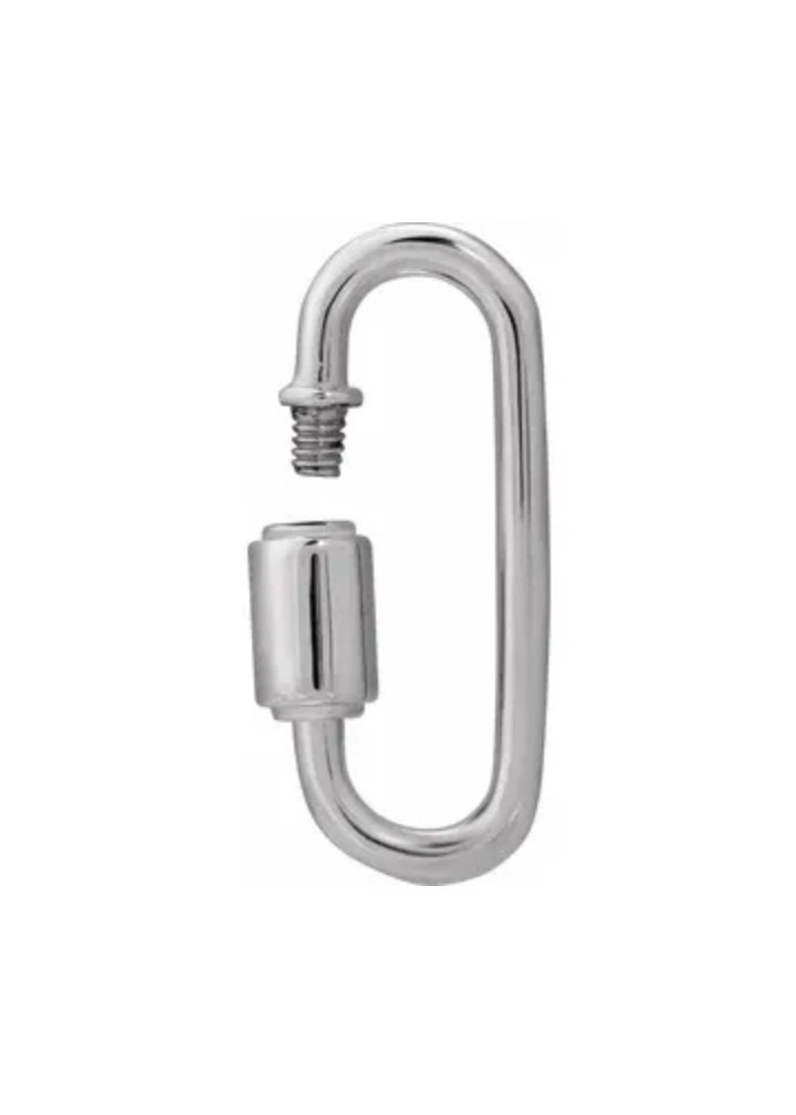 10K Gold Link Lock Gold Charm Bail Locking Clasp Charm Bail Enhancer ...