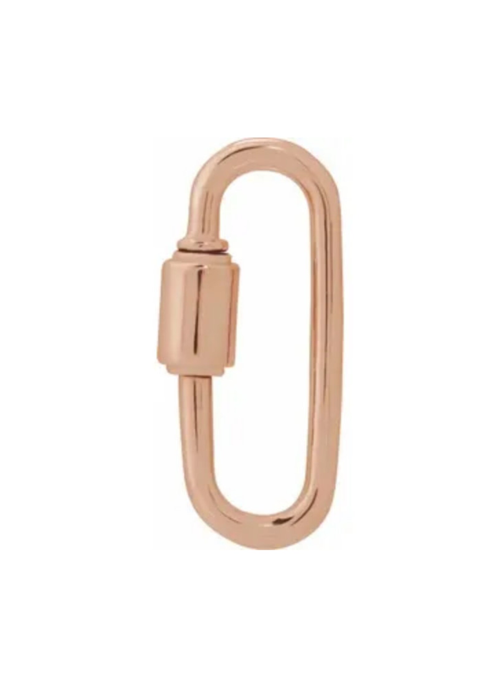10K Gold Link Lock Gold Charm Bail Locking Clasp Charm Bail Enhancer ...