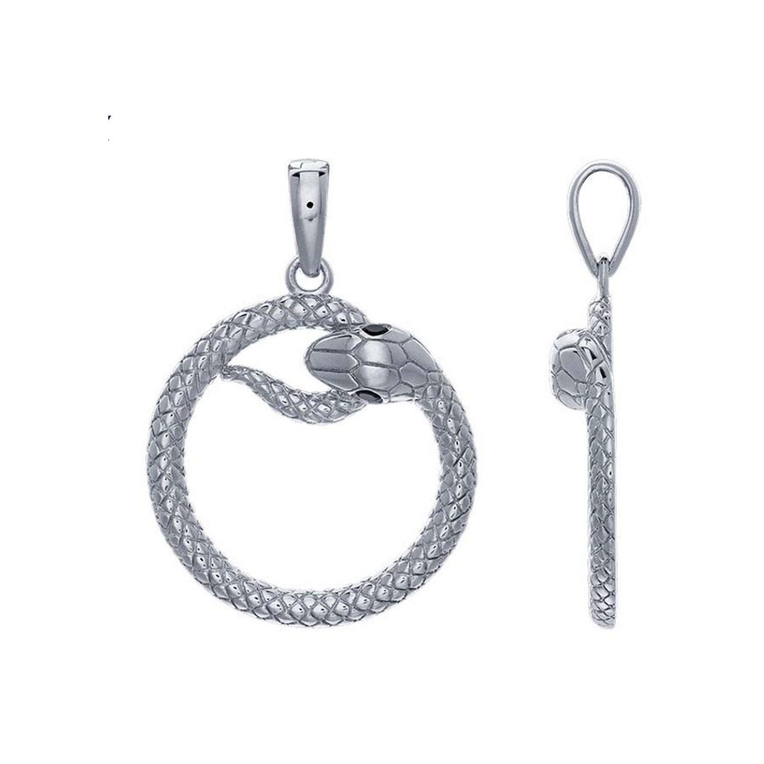 Sterling Silver Ouroboros, Ouroboros Necklace Pendant - Etsy