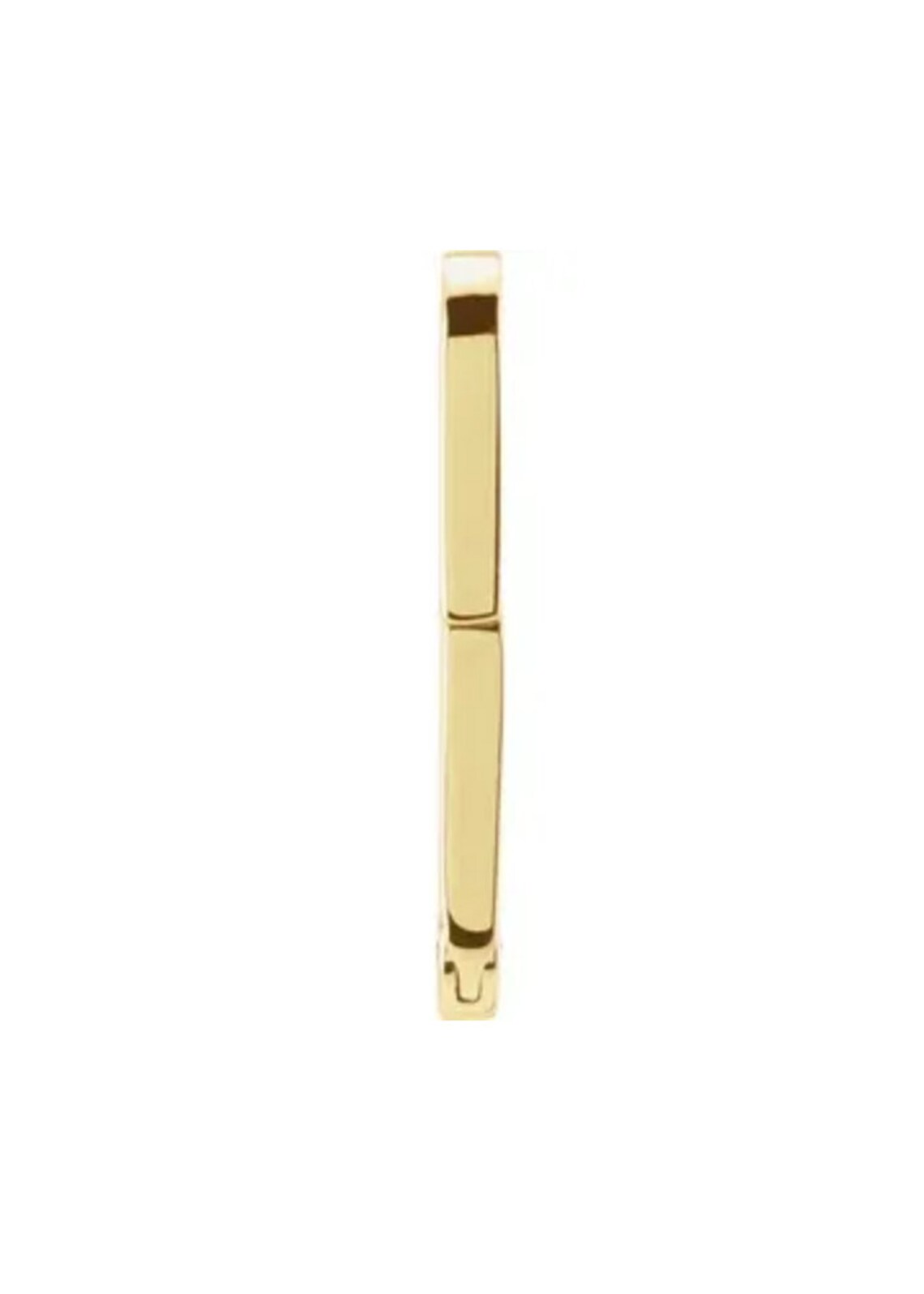 14K Solid White Gold Hinged Bail, Clasp Link Bail, Connector Paperclip ...