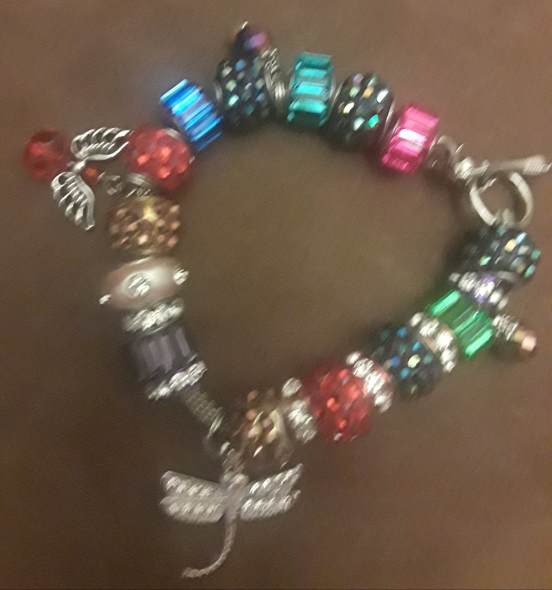 Multi-colored Pandora Charm Bracelet - Etsy
