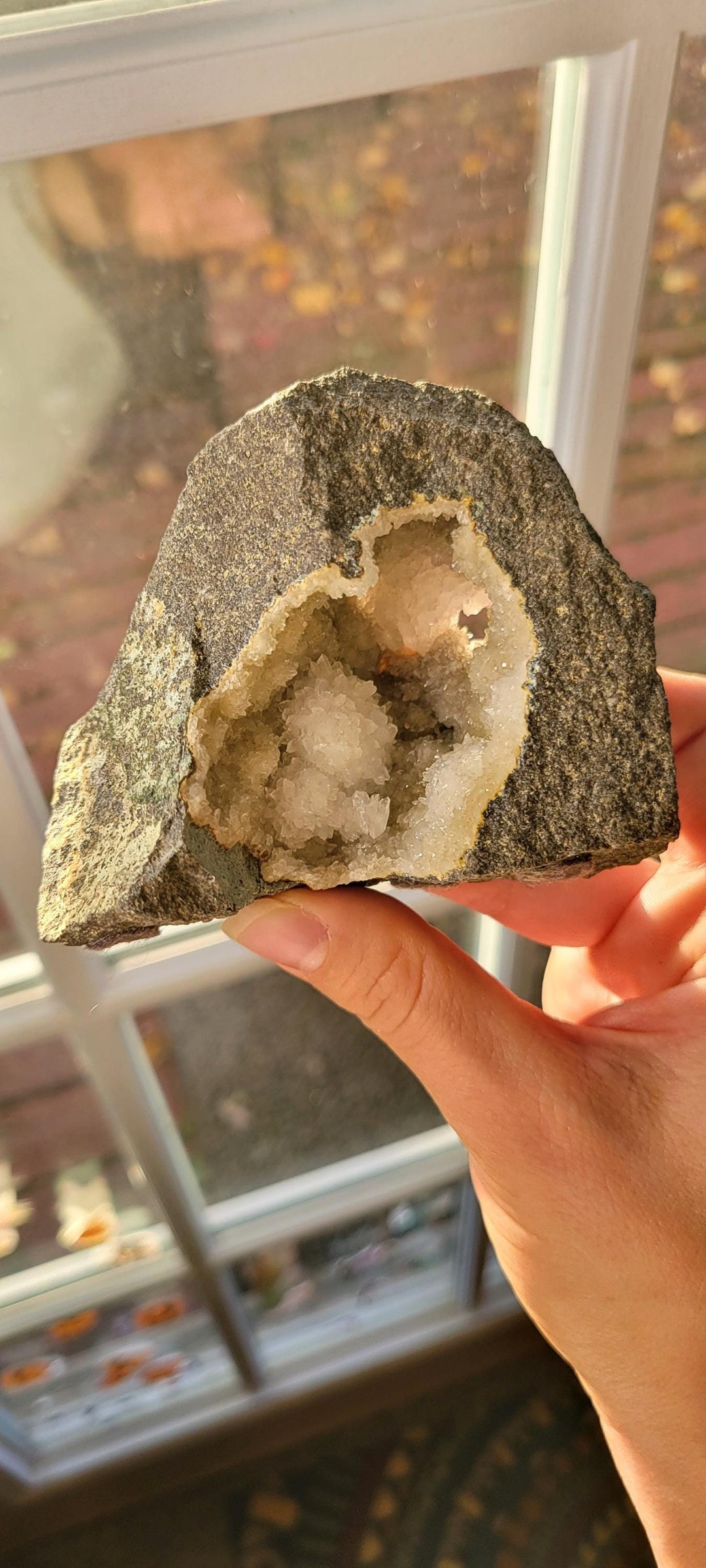Calcite in Geode- Iowa - Etsy