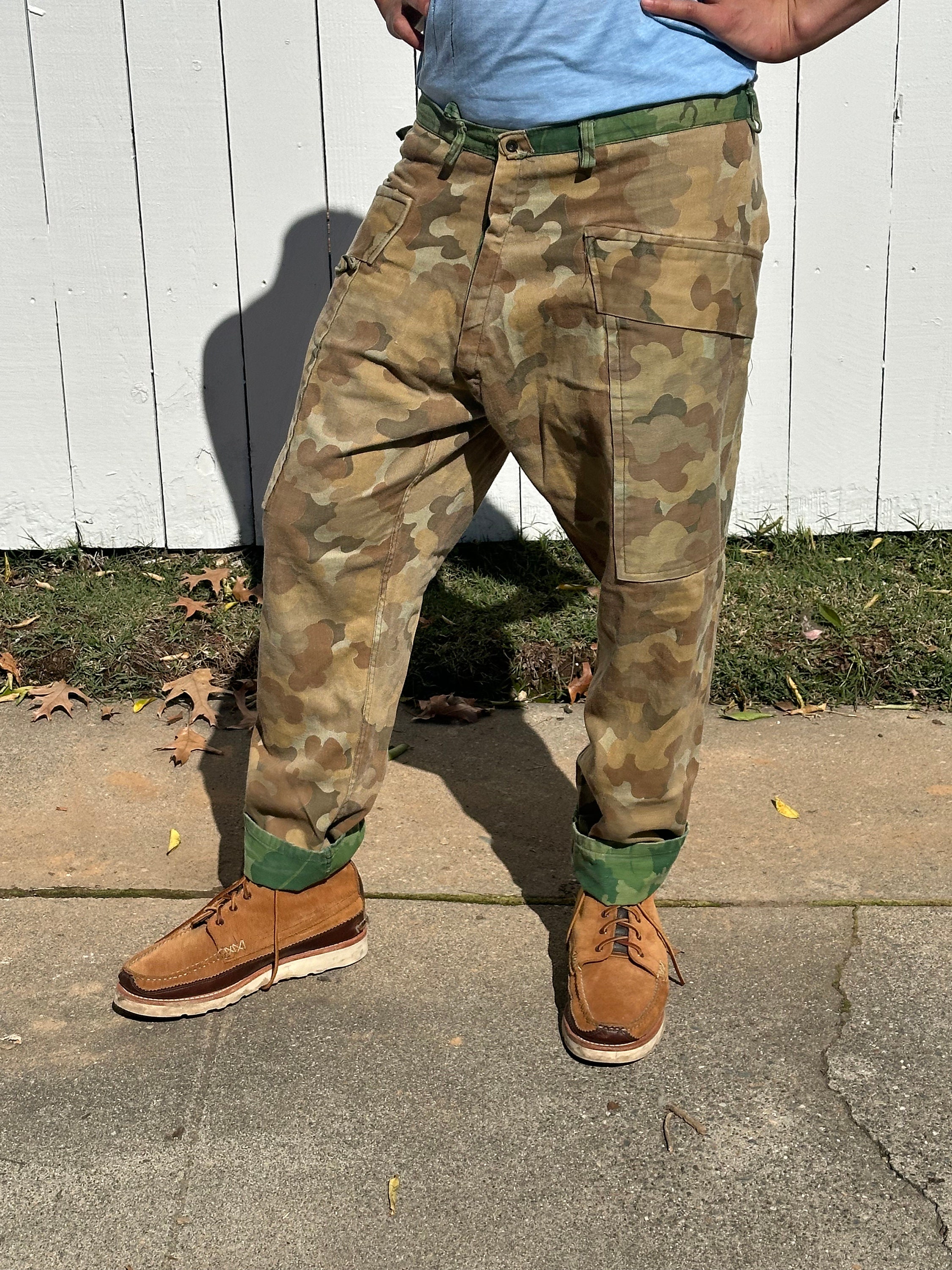 Vintage 60s Mitchell Camouflage Reversible Cargo Pants - Etsy