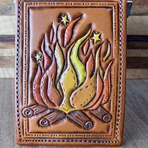 Painted Fire Wallet - Etsy