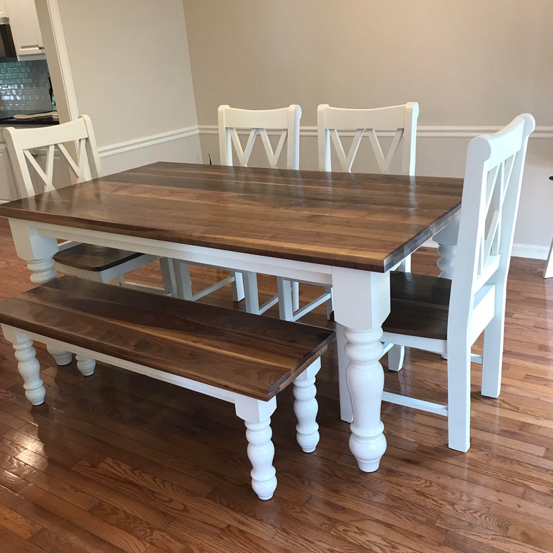 Farmhouse Table and Chairs - Etsy