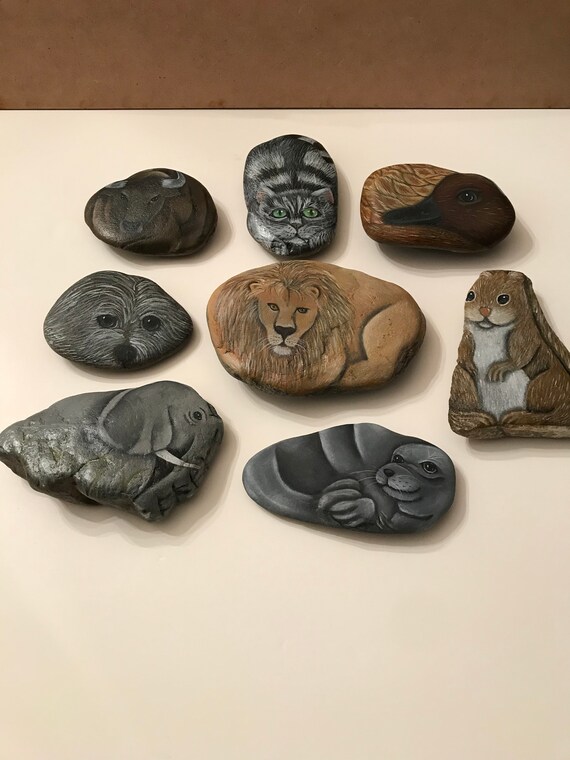 Art in Rocks each | Etsy