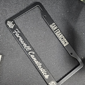 Custom Laser Engraved License Plate Covers | Frames - Etsy