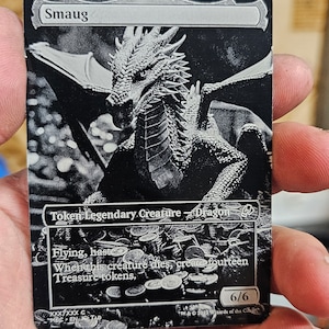 Custom Magic: the Gathering Metal Engraved Cards - Etsy