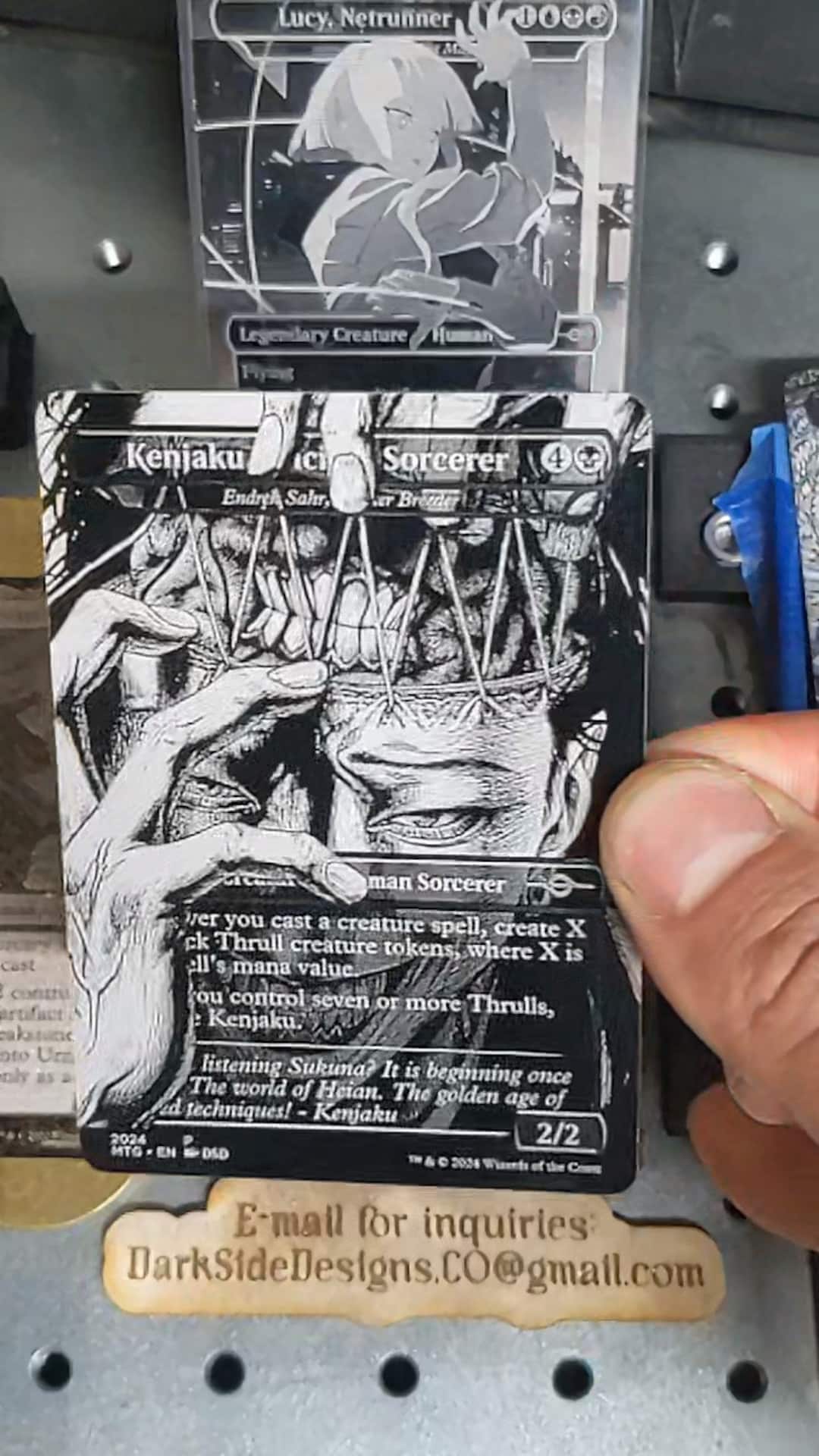 Custom Magic: the Gathering Metal Engraved Cards - Etsy