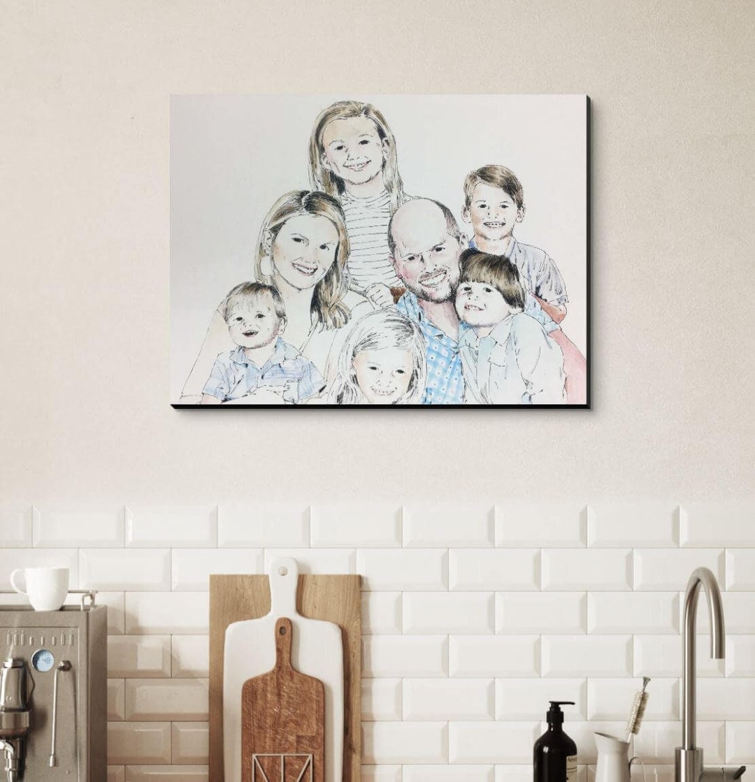 Custom Portrait, Cartoon Portraits, Portrait From Photo, Personalized ...