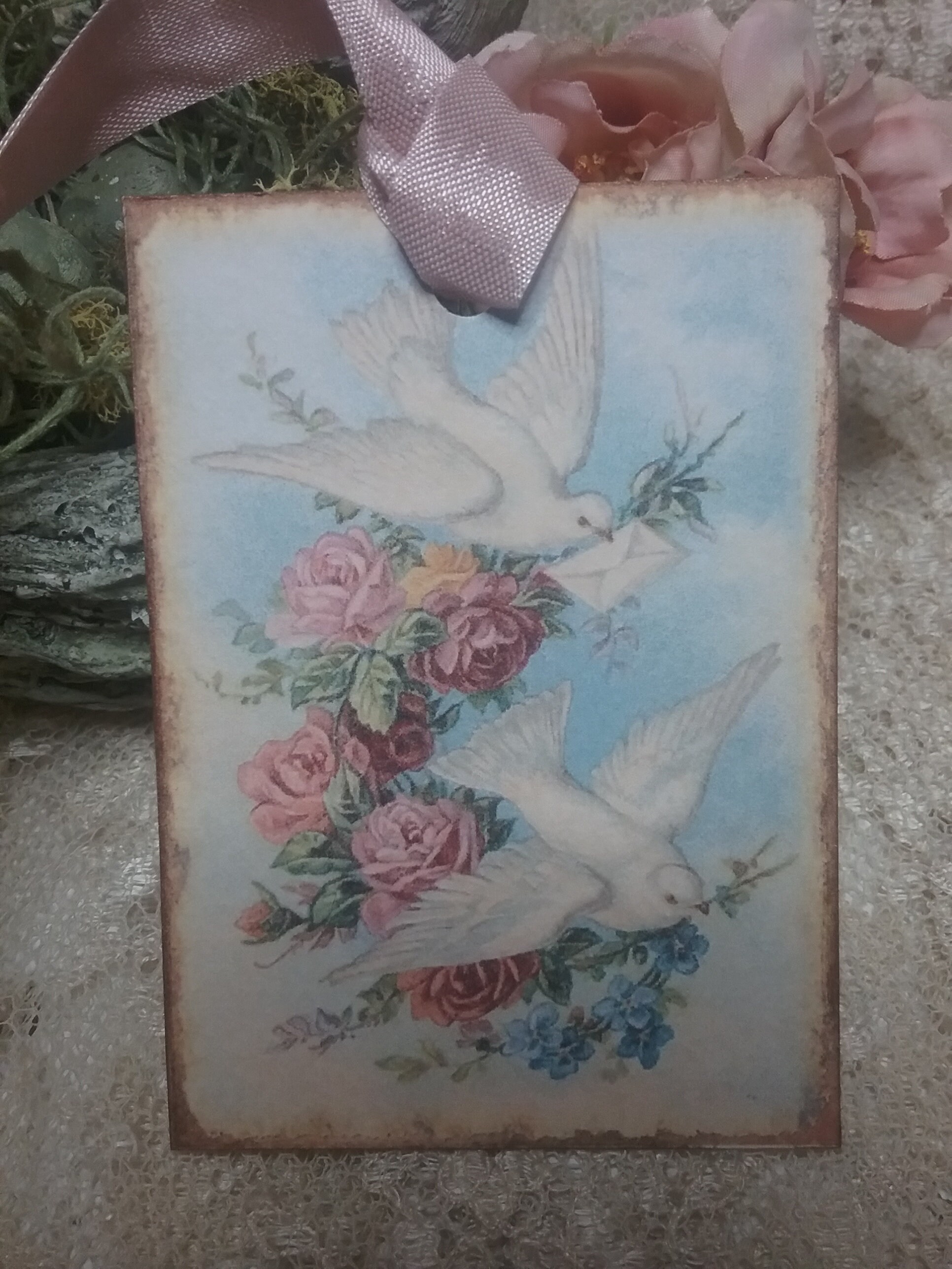 Happy Spring Bird Gift Tags, Sweet Vintage Bird Tags, Spring Tags ...