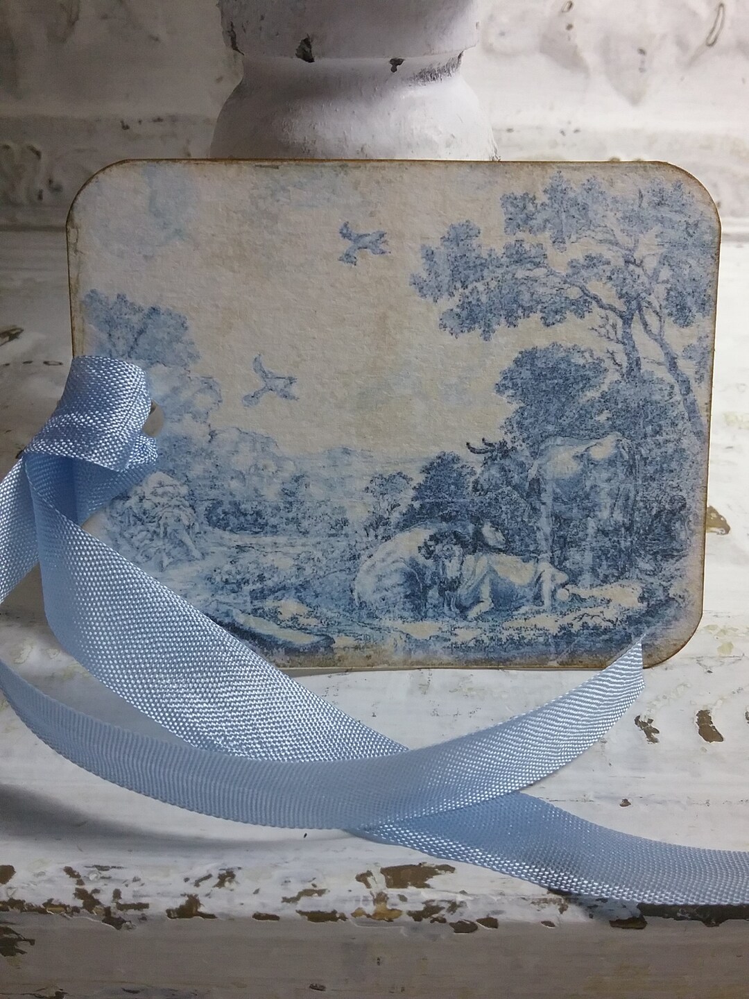 French Toile Gift Tags, Cottage Chic Tags, Set of 6 - Etsy