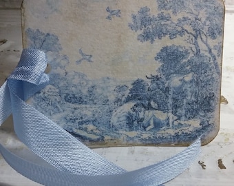 Cottage Chic Toile Tags, French Country Gift Tags, Set of Four - Etsy