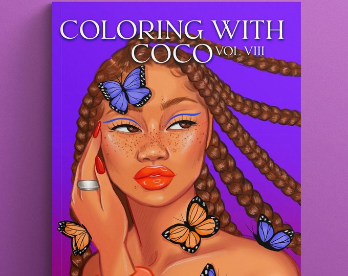Coloring With Coco Black Girl Coloring Book Vol. 8 | Coco Michele - Etsy