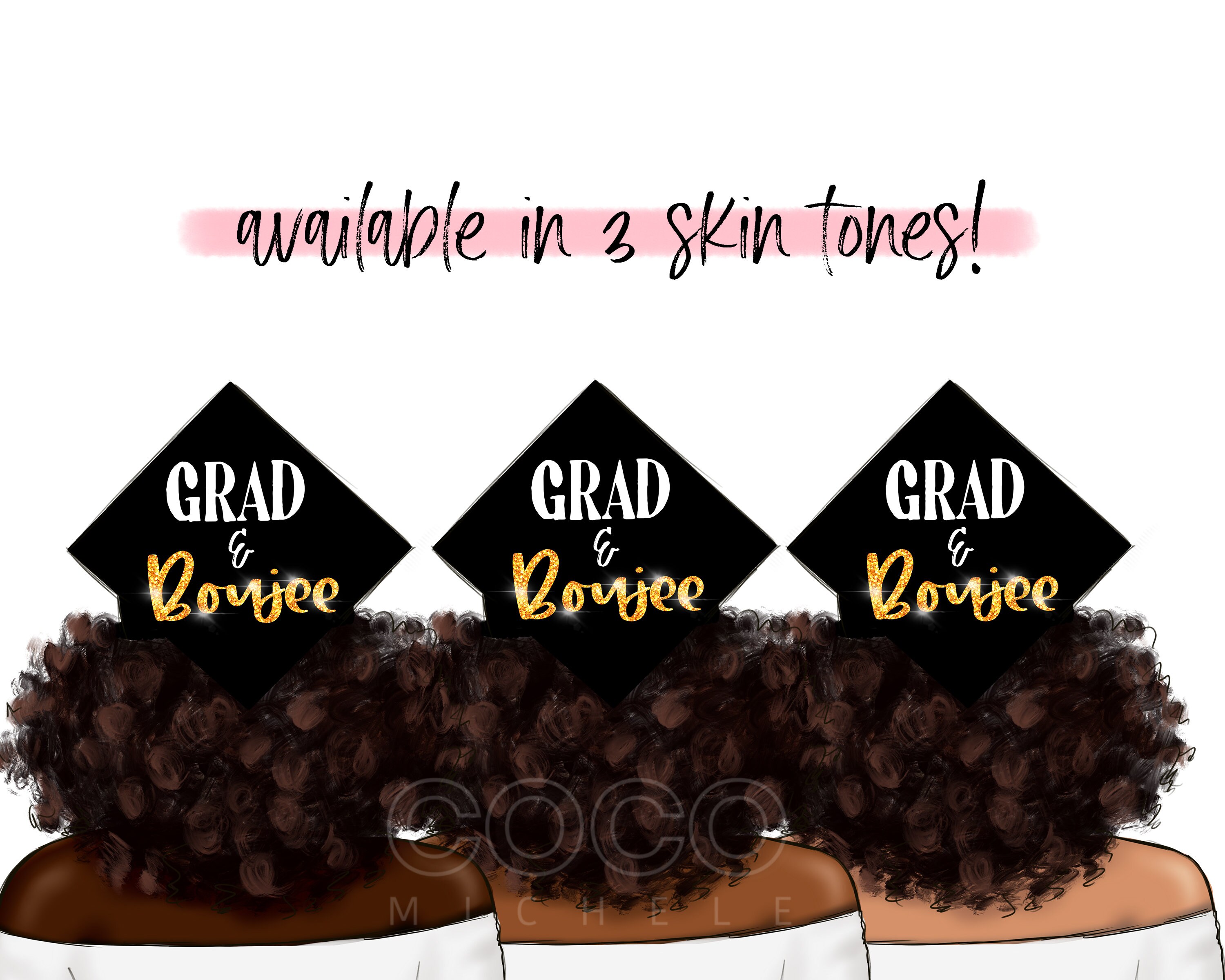 Grad and Boujee African American Iphone Case Graduation Gift - Etsy