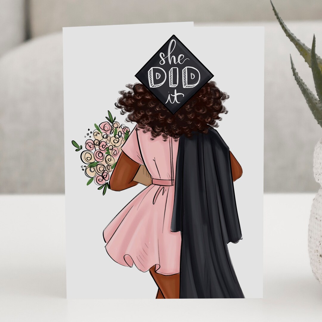 She Did It Graduation Card Single or Set Coco Michele - Etsy