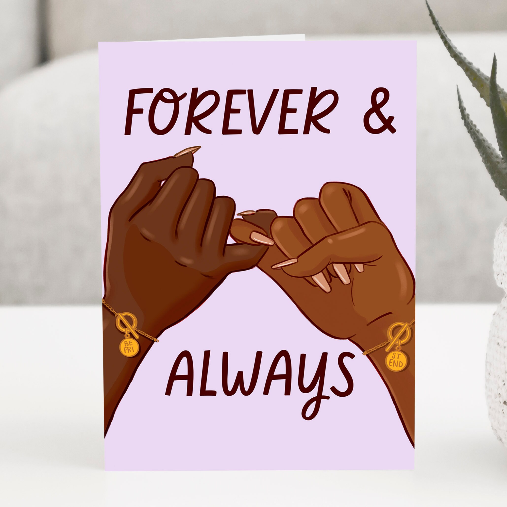 Pinky Promise Greeting Card — COCO MICHELE ILLUSTRATIONS