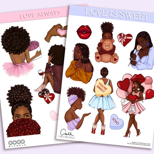 Mud Cloth Stickers black Girl Stickers African American - Etsy