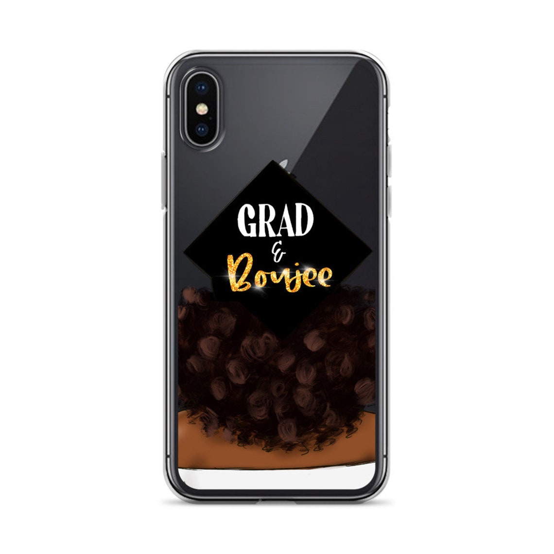 Grad and Boujee African American Iphone Case Graduation Gift - Etsy