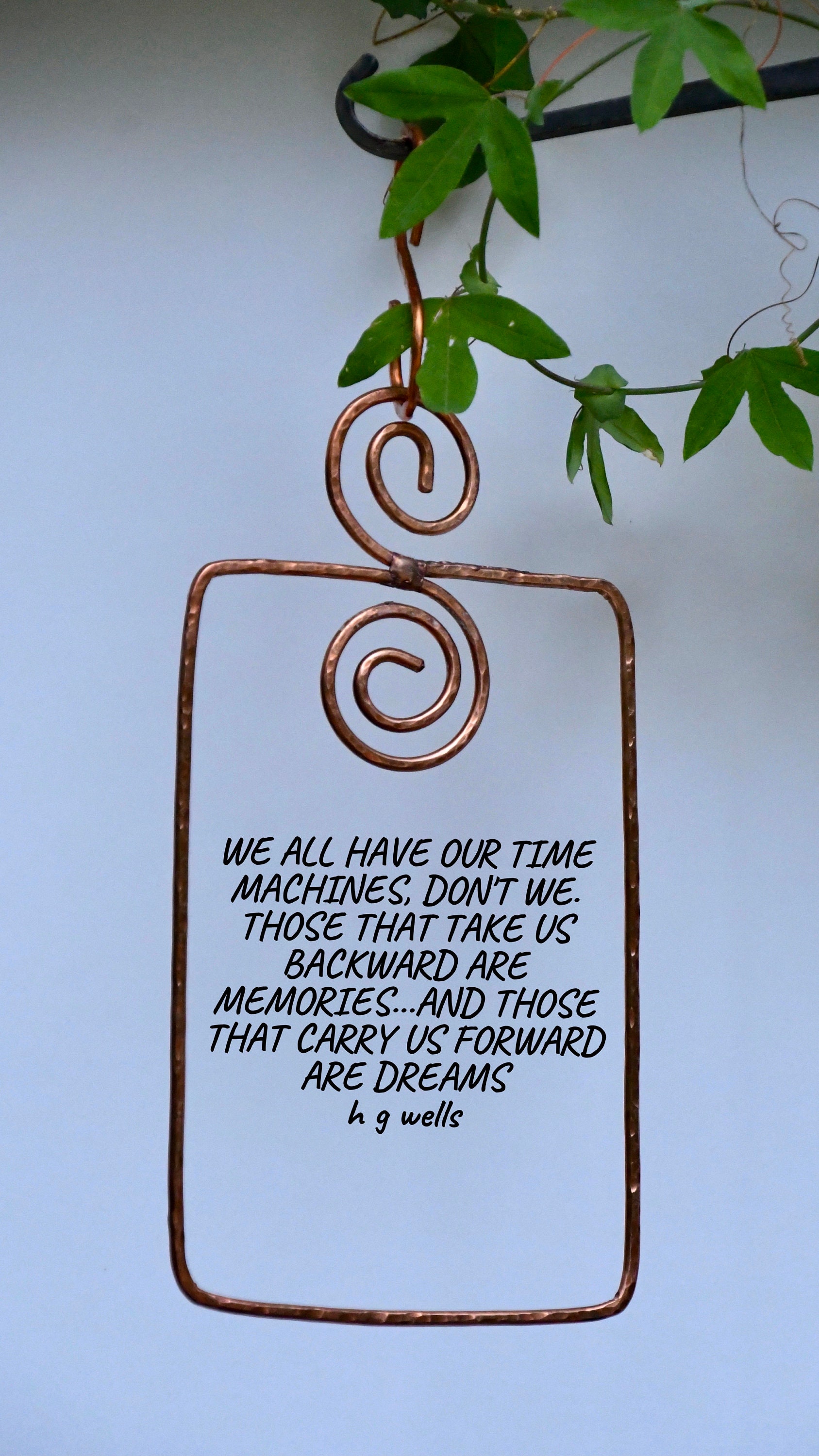 Handmade Copper Hummingbird Perch: Journeys Garden Decor With S Hook - Etsy