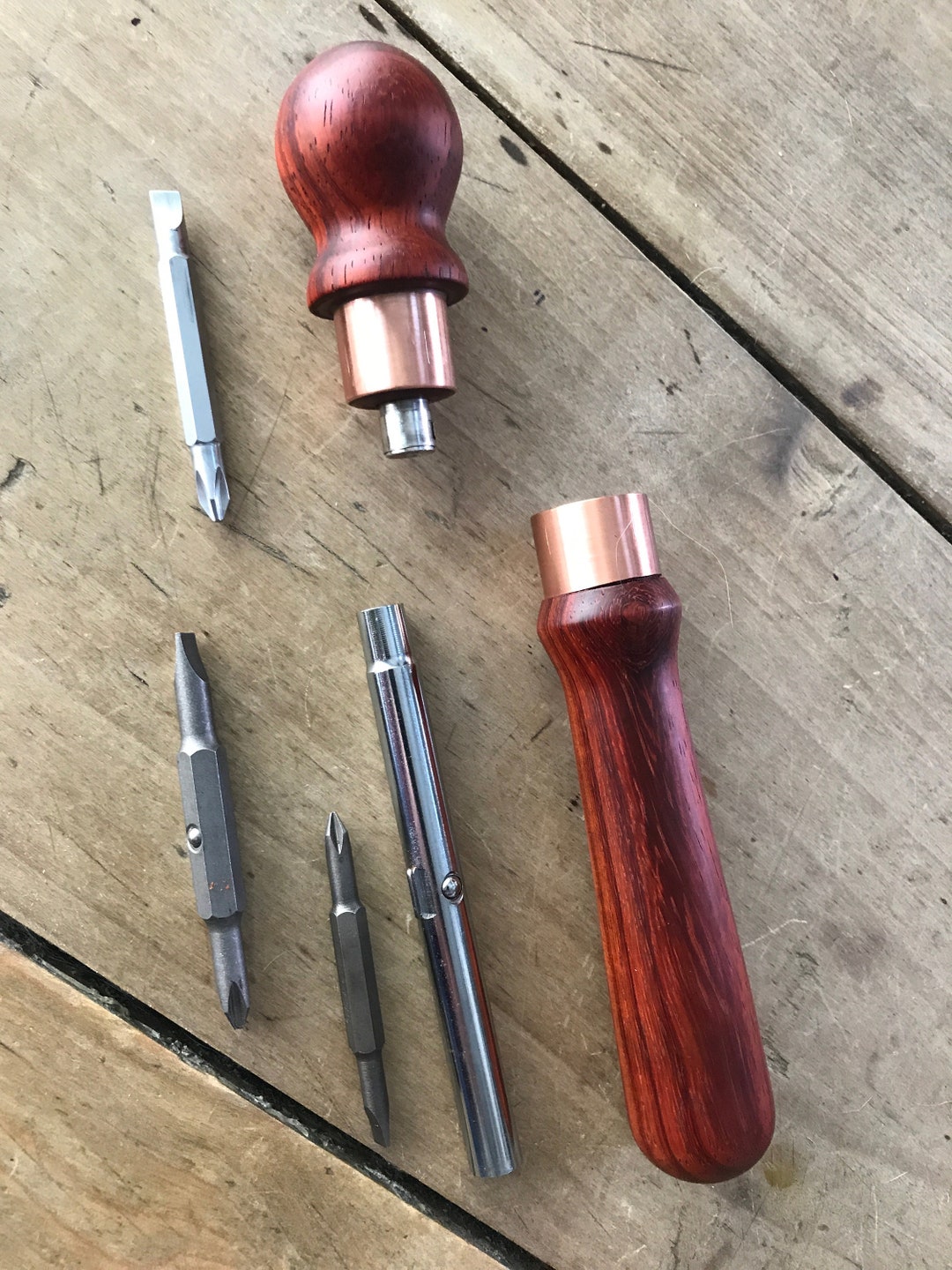 Handmade Padauk Wood Screwdriver Set: Texas Tool Kit - Etsy