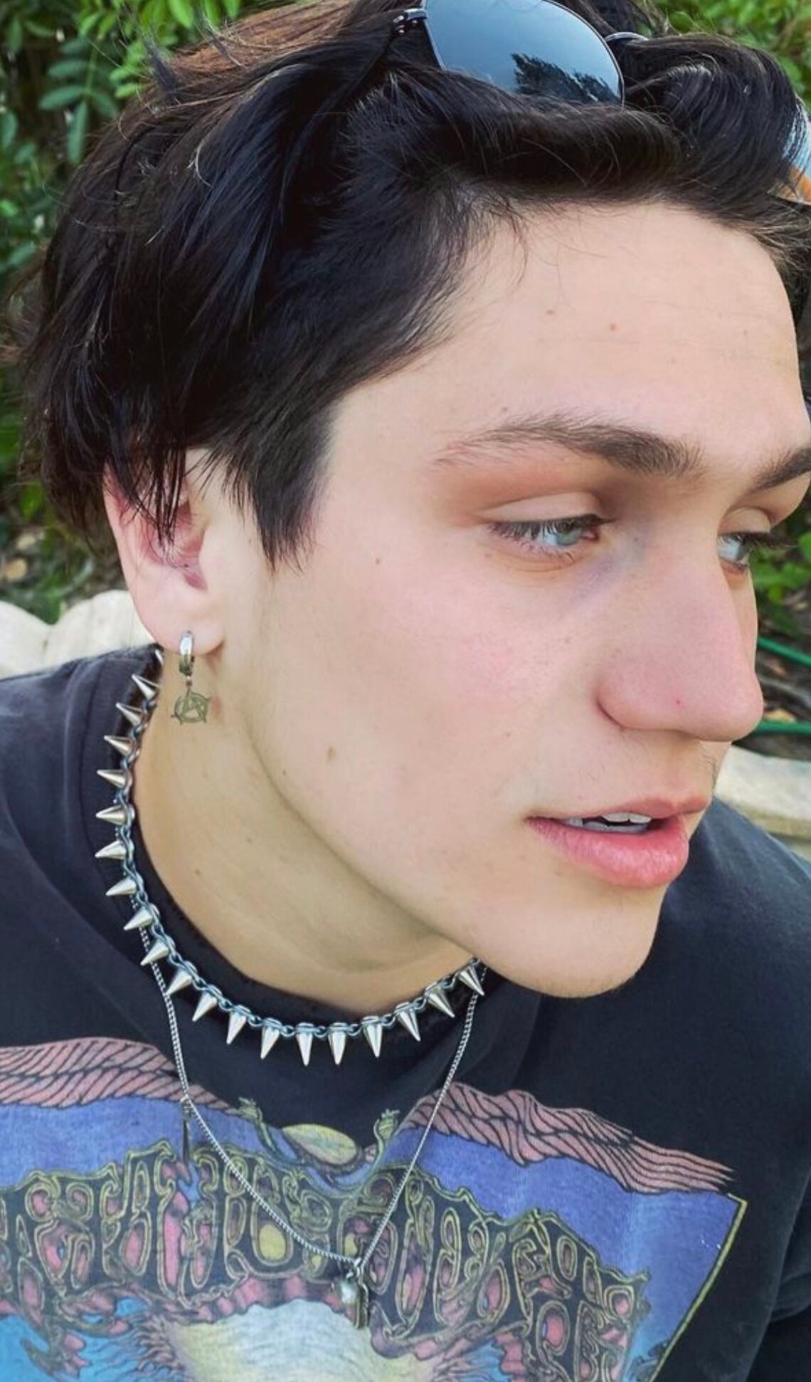 Silver Spike Choker Necklace/ Spike Necklace/ Spikes on Unique - Etsy