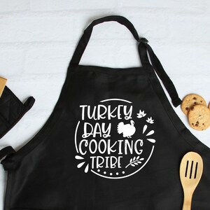 Turkey Day Cooking Tribe Apron, Holiday Cooking Apron, Funny ...