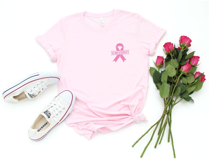 Breast Cancer Shirt Cancer Ribbon Shirt Personalized Team - Etsy