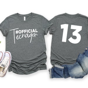 Official Teenager Shirt 13th Birthday Shirt Gift for Teen | Etsy