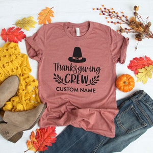 Thanksgiving Crew Shirt, Family Custom Thanksgiving Shirts, Family ...
