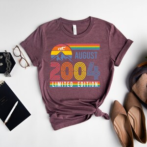 Month 2004 Limited Edition Shirts, Custom Month and Year Birthday ...