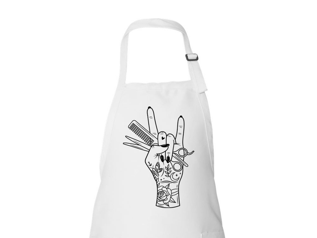 Hairdresser Hand Apron, Coiffeur Apron, Hair Scissors Apron ...