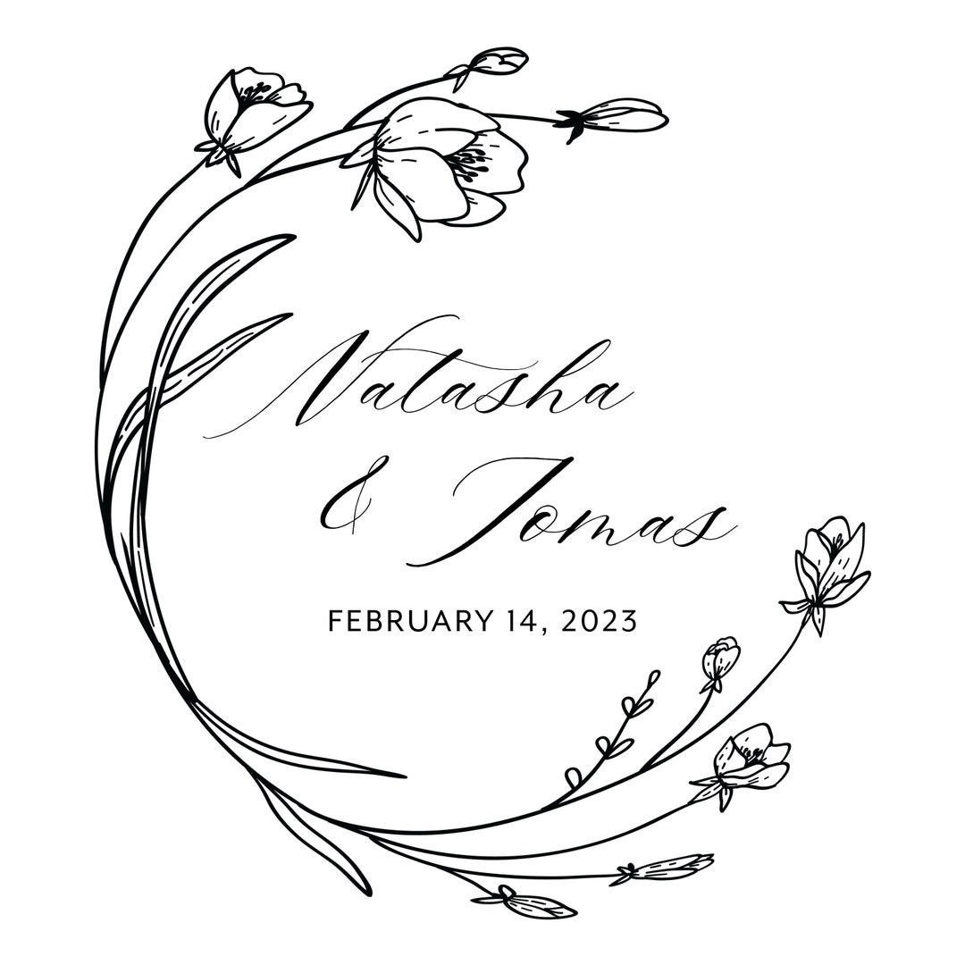 Semi-circle Floral Wedding Event Design for Beverage Insulator, Plants ...