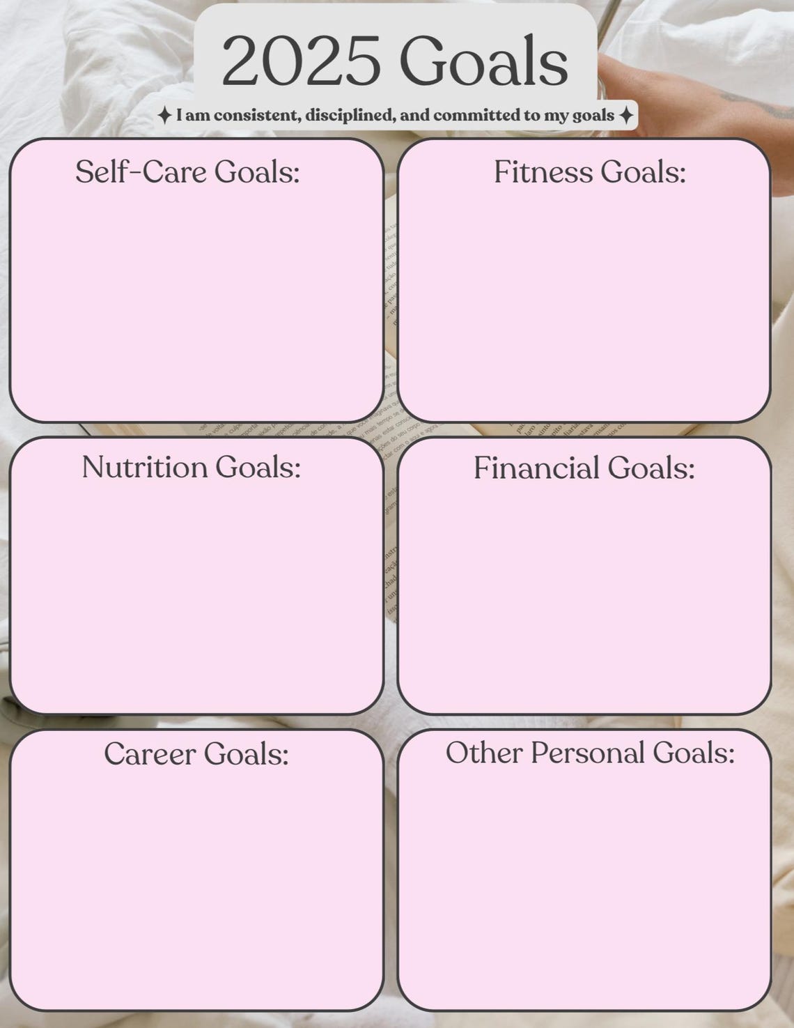Best 2025 Guided Goal and Wellness Journal Self-care Fitness Vision ...