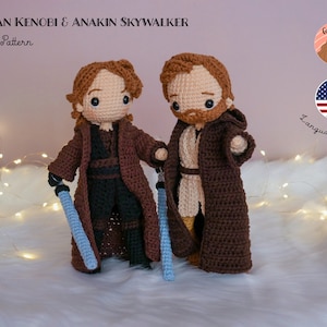 Obi-wan Kenobi & Anakin Skywalker Crochet PATTERN (PDF) - Etsy