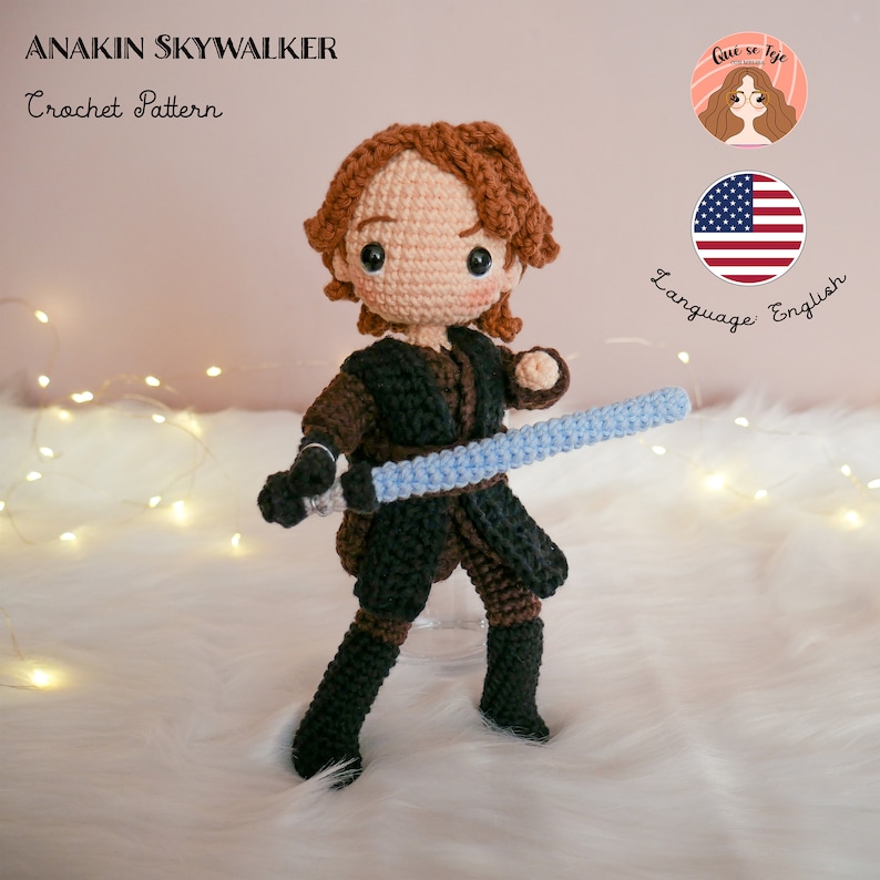 Anakin Skywalker Crochet PATTERN PDF FILE - Etsy