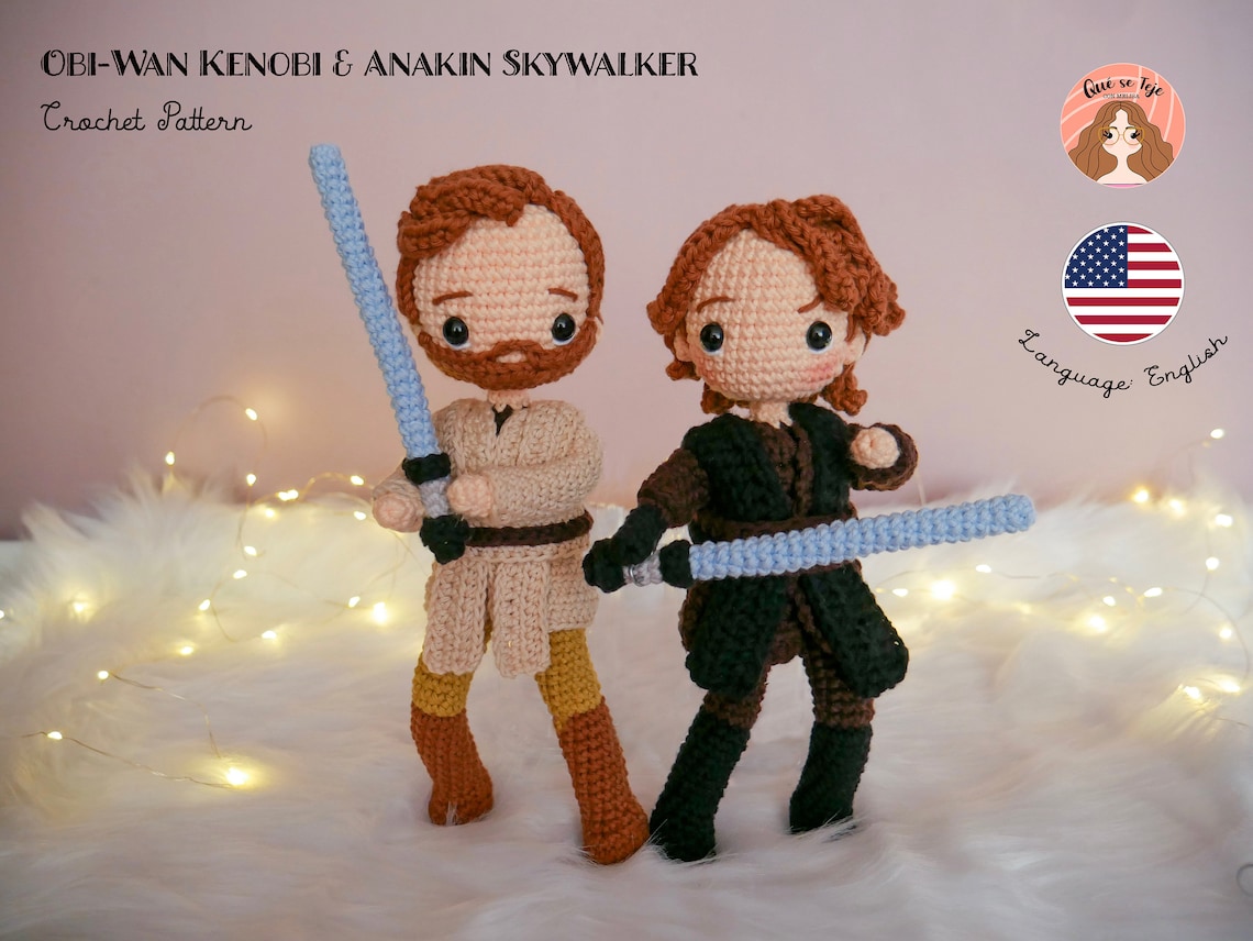 Obi-wan Kenobi & Anakin Skywalker Crochet PATTERN (PDF) - Etsy
