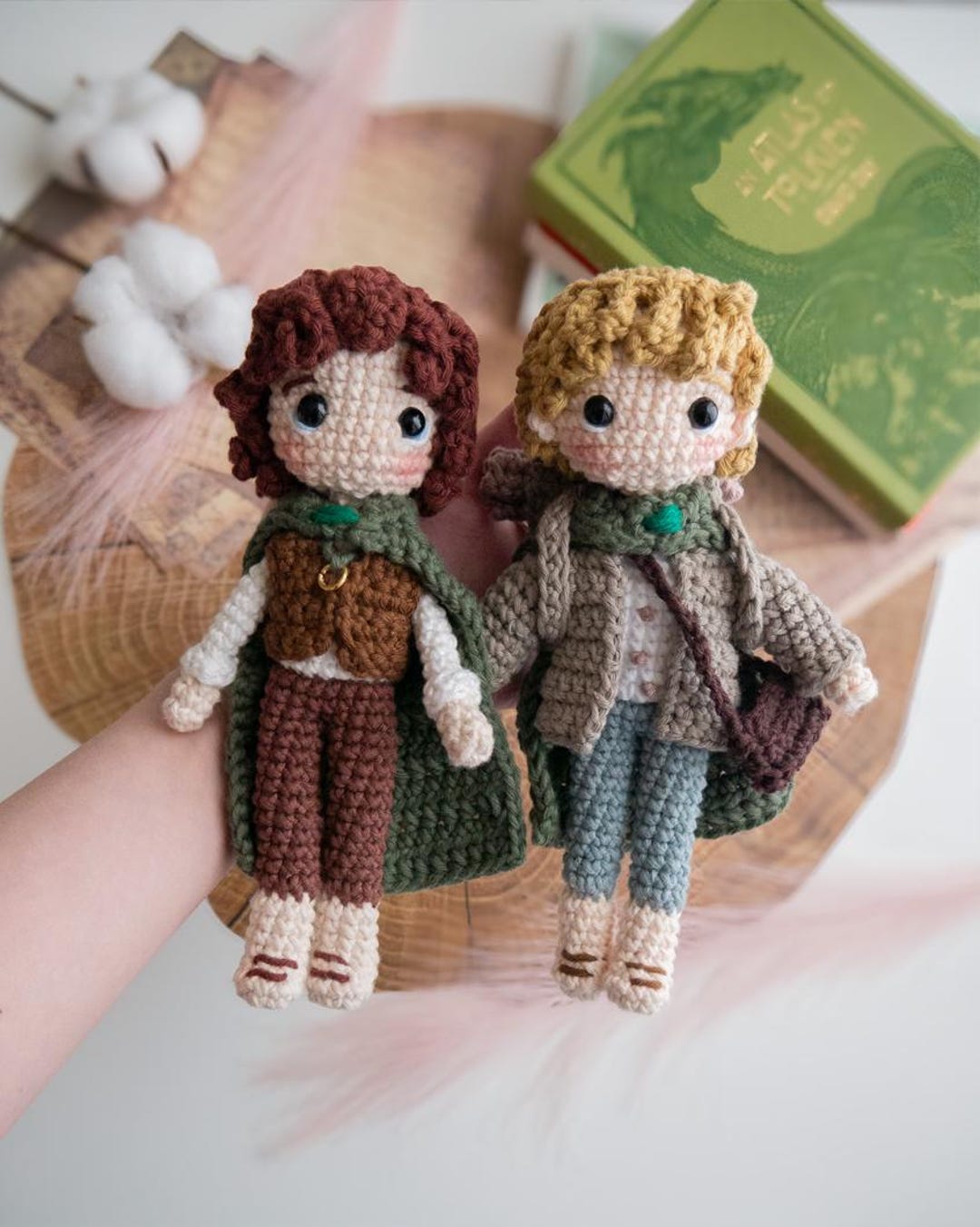 Sam & Frodo (pdf)crochet Pattern English - Lord of the Rings Hobbits ...