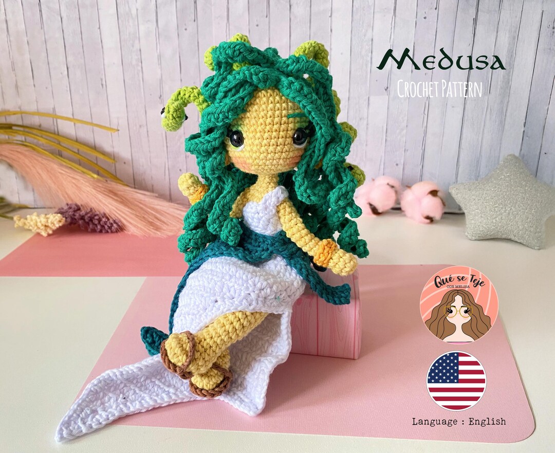Medusa - Crochet Amigurumi Pattern - Greek Mytology - Etsy