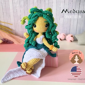 Medusa - Crochet Amigurumi Pattern - Greek Mytology - Etsy