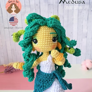 Medusa - Crochet Amigurumi Pattern - Greek Mytology - Etsy