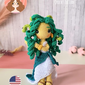 Medusa - Crochet Amigurumi Pattern - Greek Mytology - Etsy