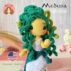 Medusa - Crochet Amigurumi Pattern - Greek Mytology - Etsy