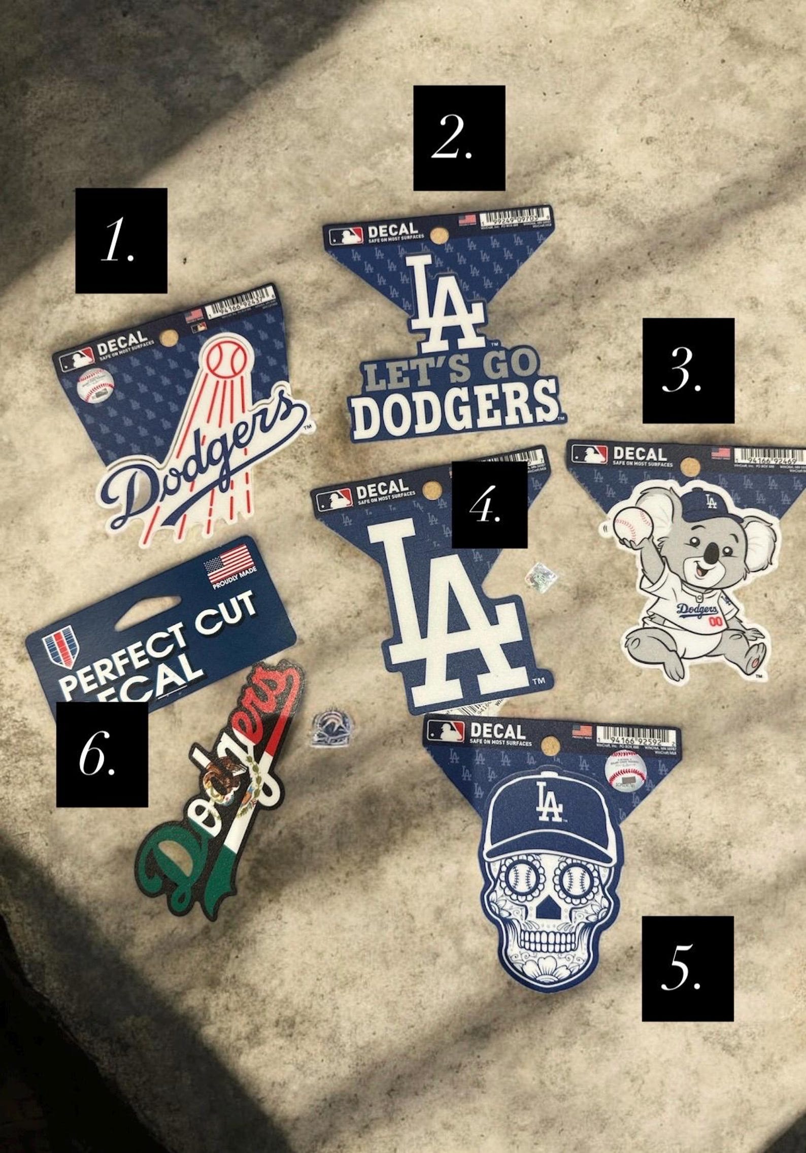 LA Dodgers Different Designs Decal/sticker - Etsy