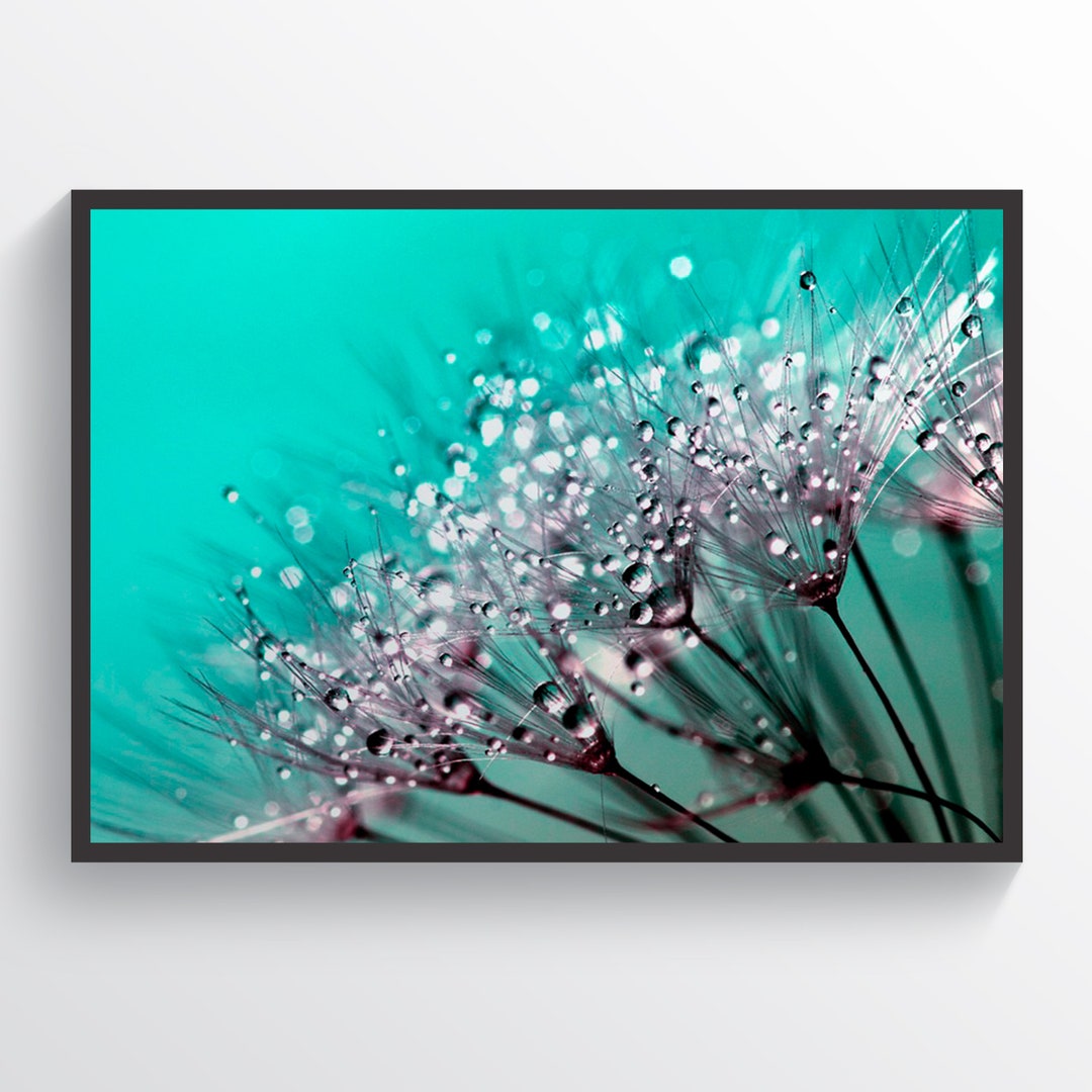 Dandelion Poster, Abstract Dandelion , Dandelion Print, Flowers Print ...