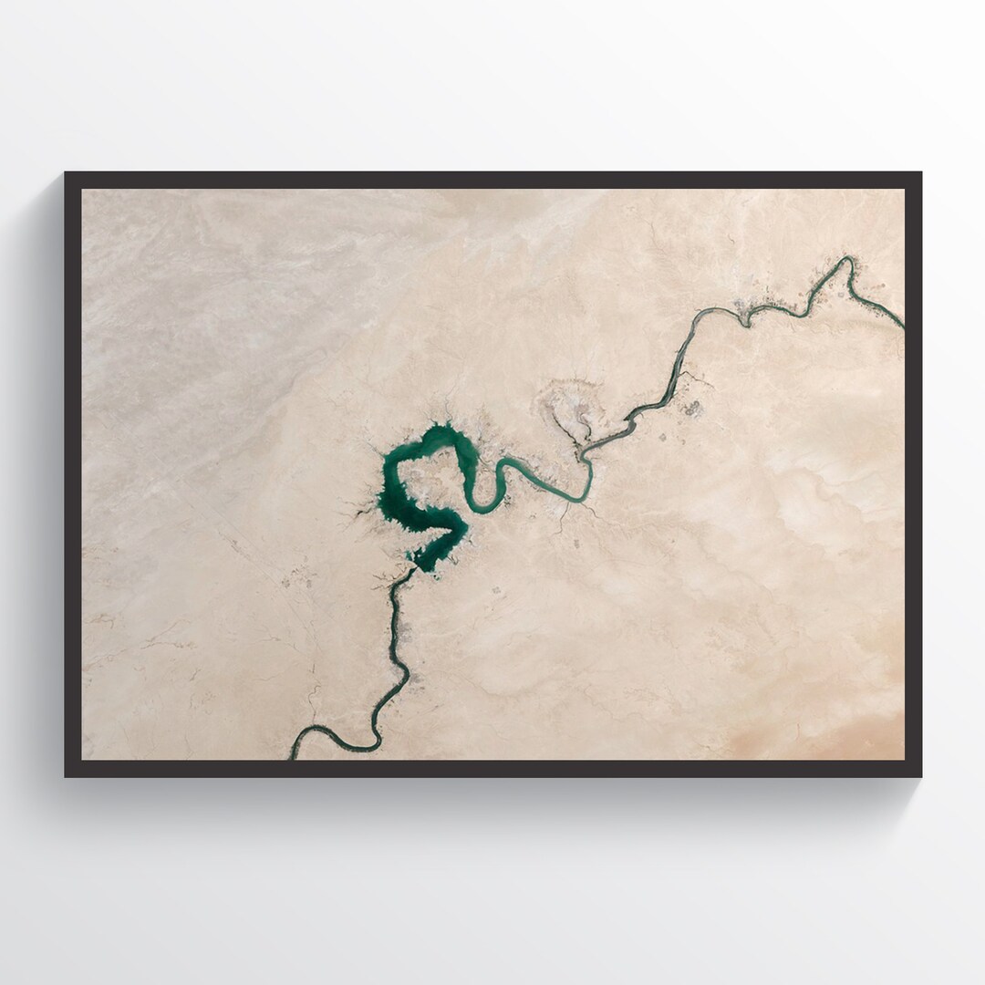 Aerial Desert Photography, Abstract Desert Poster, Cracks in Desert ...