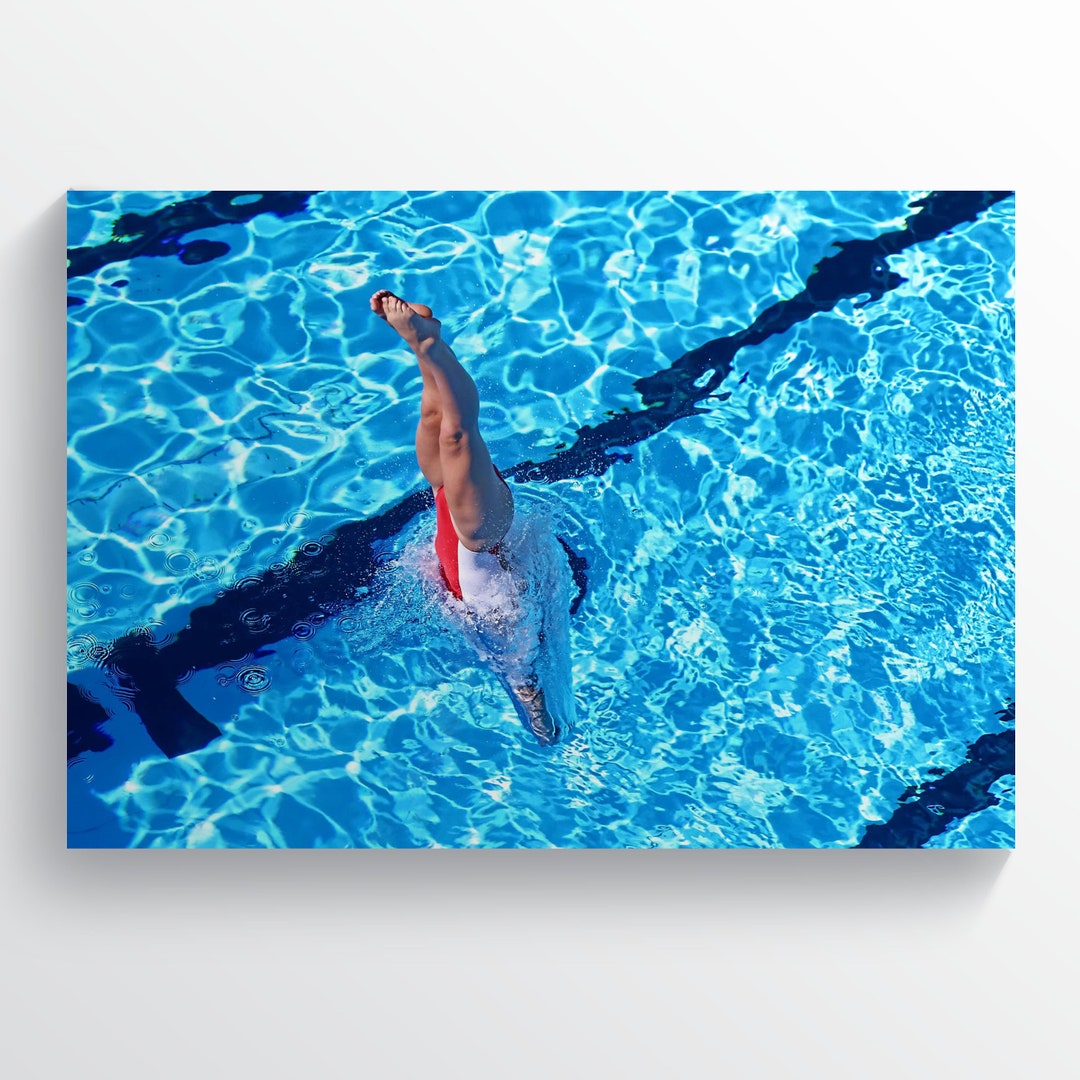 Diver Poster, Diving Wall Art, Swimming Wall Decor, Swimmer Gift ...