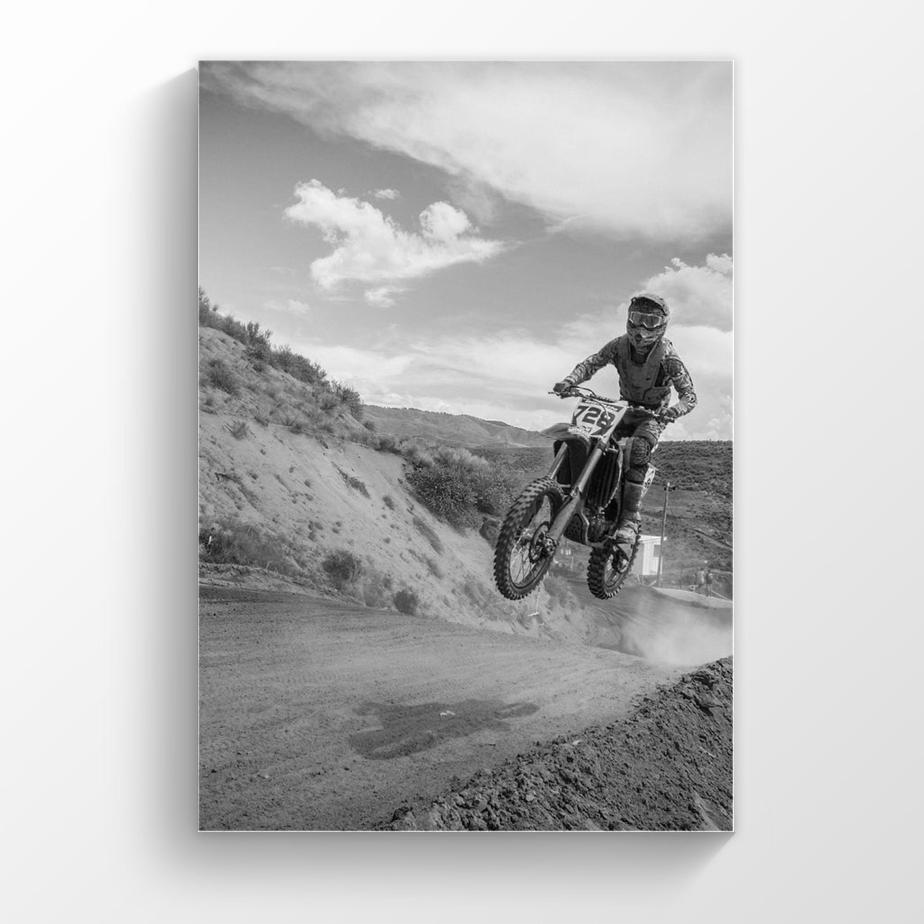 Dirt Bike Poster, Biker Gift, Motorbike Print, Motor Sport, Motocross ...