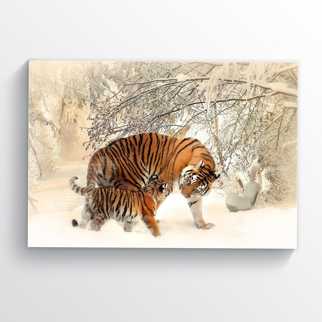Tiger Print Tiger Poster Home Decor Living Room Decor Tiger Wall Art ...